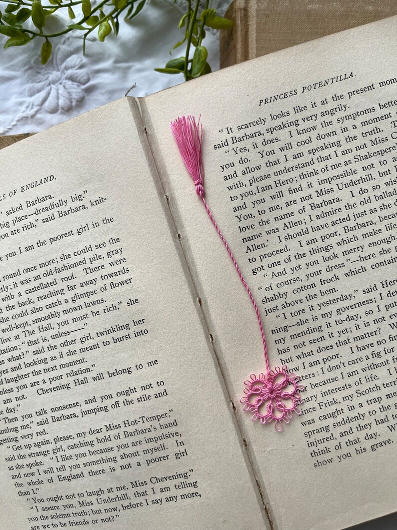 Tatted Heart Bookmarks - Fresh Love - Etsy