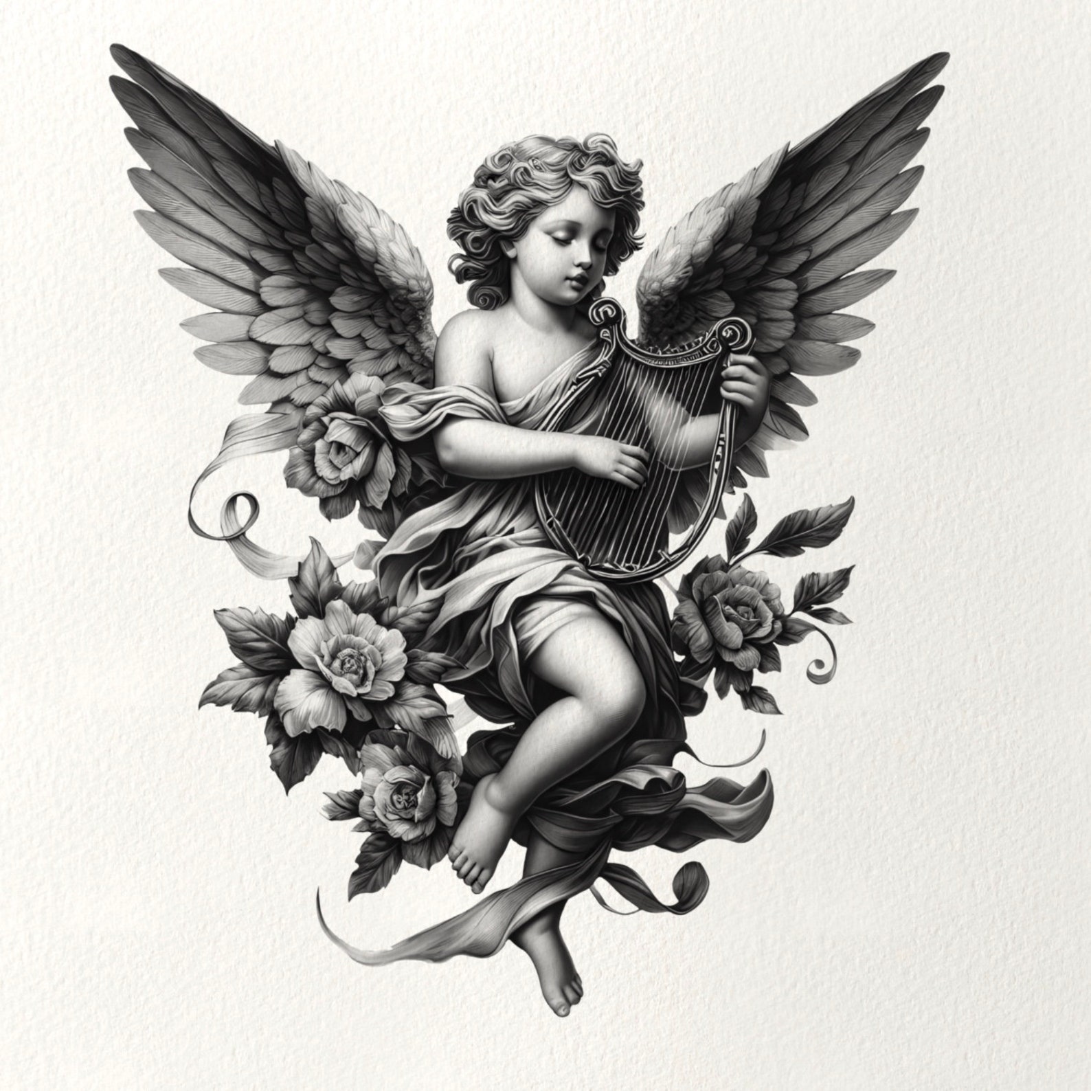 55 Procreate Cherubs Stamps, Angel Brushes, Cupid Tattoo Stamps, Angels ...