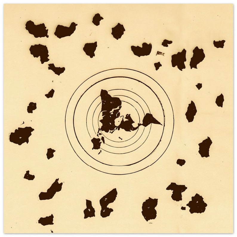 HD 1000 Year Old Japanese Flat Earth Map Beyond the Ice Wall Descovered ...