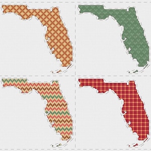 Florida Cross Stitch Sampler - PDF Pattern INSTANT DOWNLOAD - Etsy