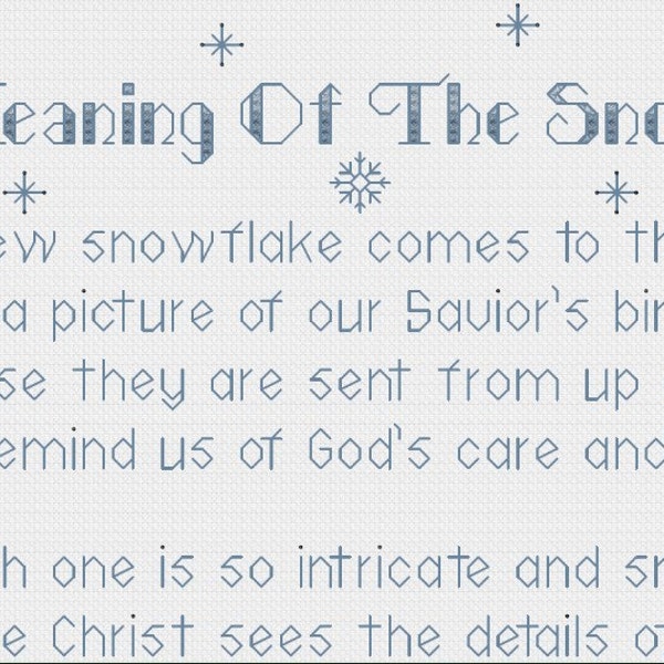 Snowflake Poem - Etsy