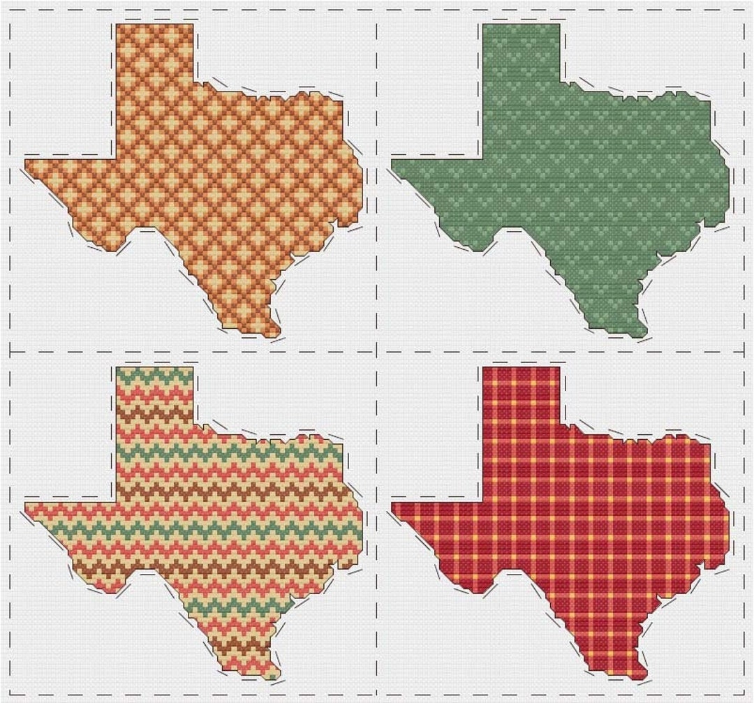Texas Cross Stitch Sampler - PDF Pattern INSTANT DOWNLOAD - Etsy