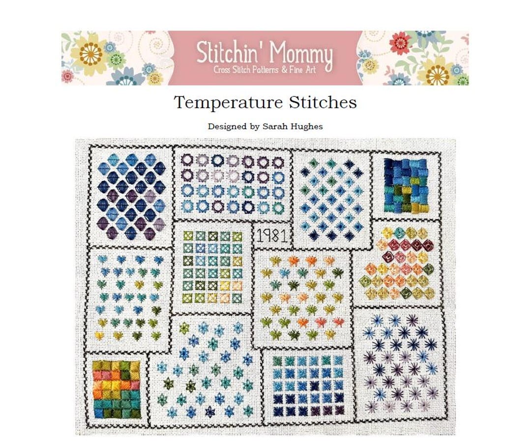 PRINT COPY - Temperature Stitches Cross Stitch Pattern - Etsy