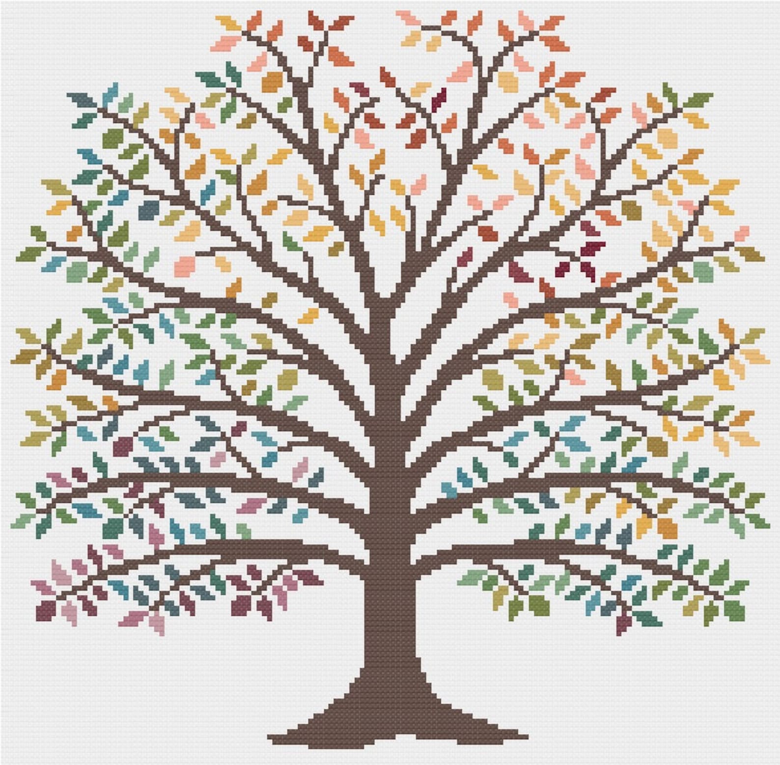 Temperature Tree Cross Stitch Pattern PDF INSTANT DOWNLOAD - Etsy