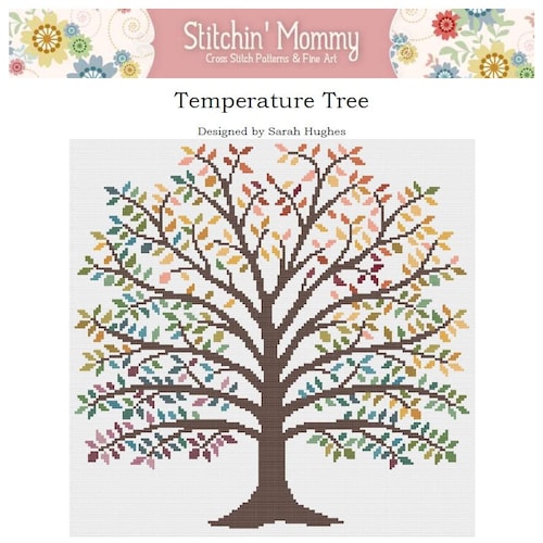 Temperature Tree Cross Stitch Pattern PDF INSTANT DOWNLOAD - Etsy