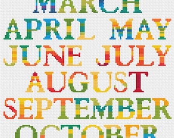 Sewing & Needlecraft Cross Stitch Temperature Typography cross stitch ...