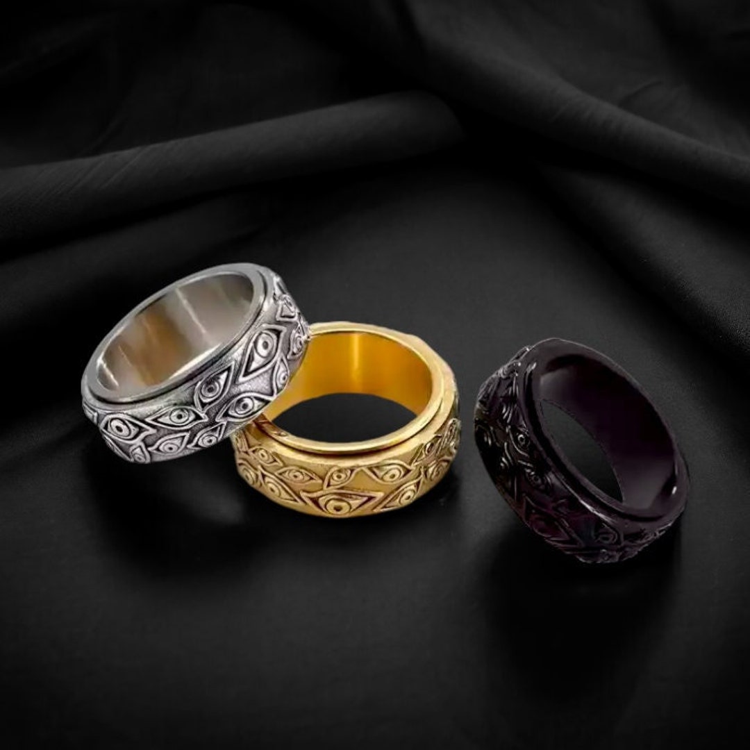 Buy Sukuna Spinner Ring Unique Anime Jewellery Gifts Spinner Anxiety ...