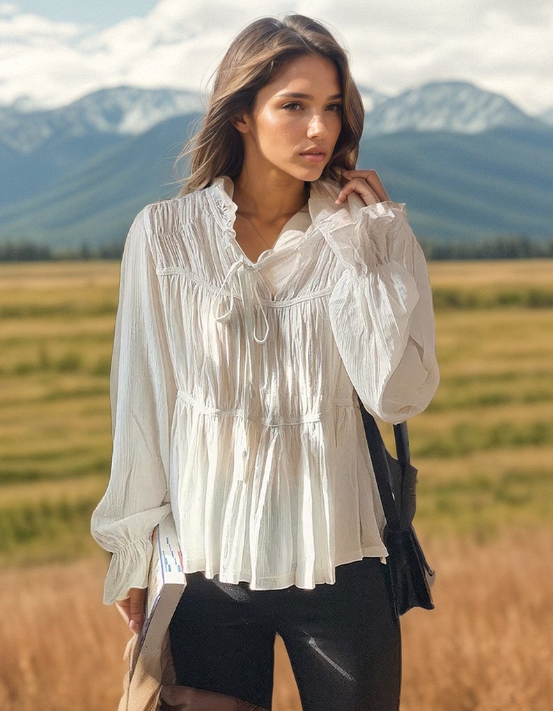 Renaissance Blouse, Medieval Blouse, Viking Shirt, Vampire Shirt ...