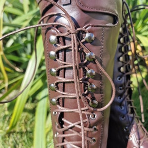 Lace up Ren Faire Boots,renaissance Boots,pirate Boots,medieval Boots ...