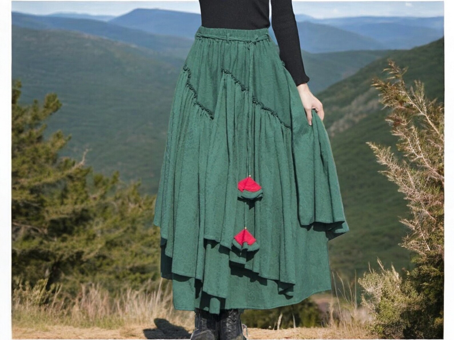 Linen Maxi Skirt, Medieval Skirt, Renaissance Skirt, Edwardian Skirt ...