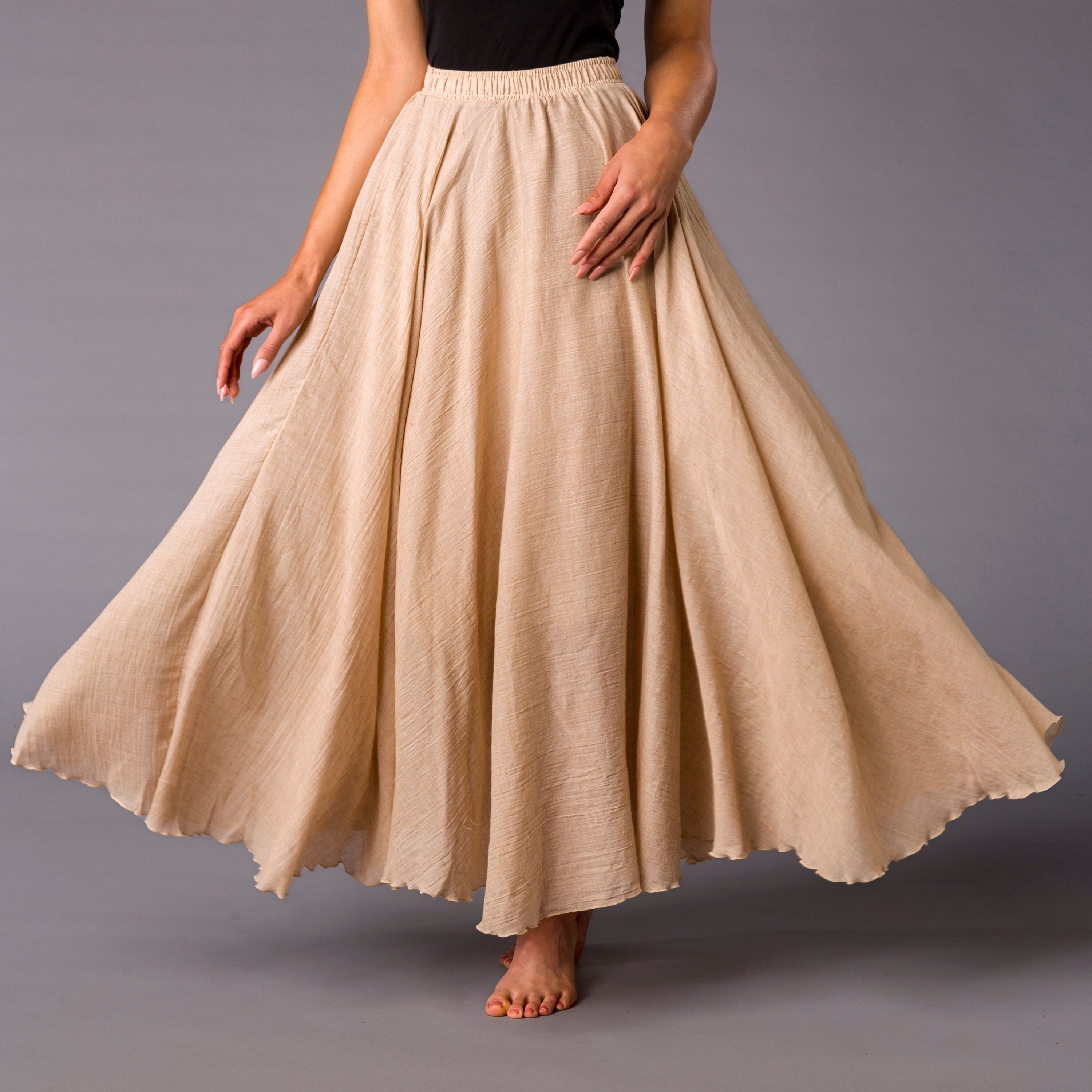 Linen Maxi Skirt, Renaissance Skirt, Long Skirt, Edwardian Skirt ...