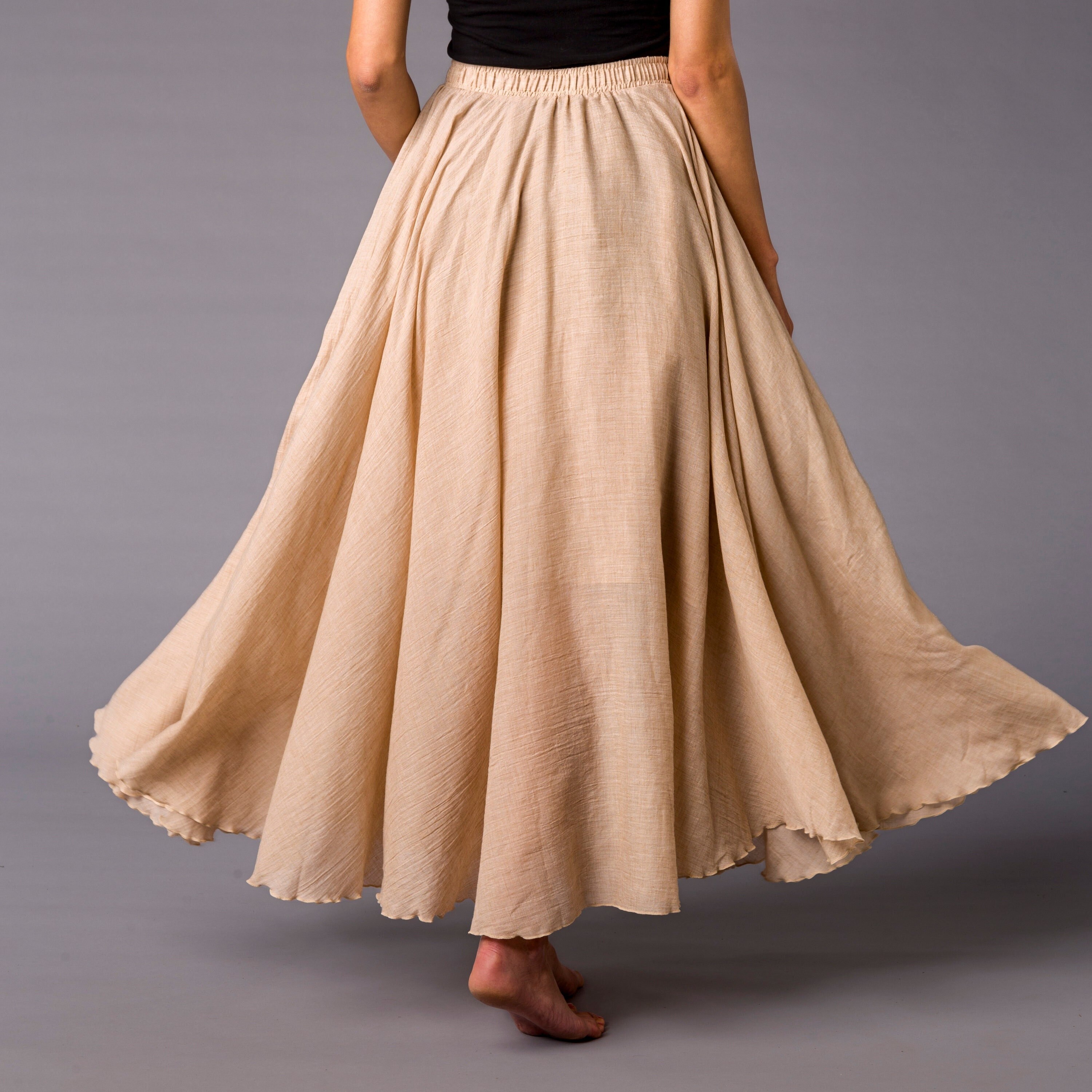 Linen Maxi Skirt, Renaissance Skirt, Long Skirt, Edwardian Skirt ...
