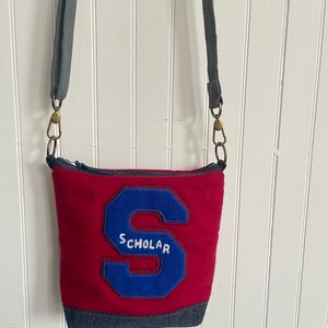 Custom Handbag From High School Letter Jacket - Etsy