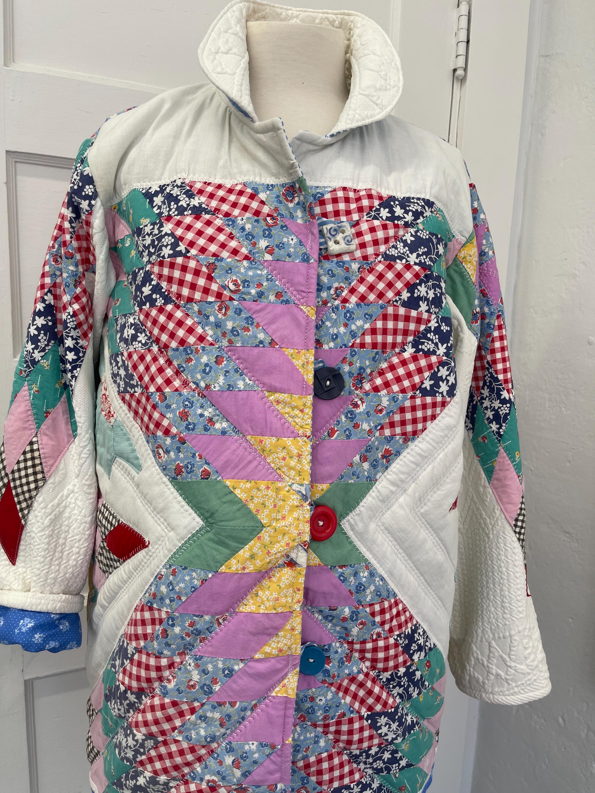 Upcycled Quilt Jacket - Etsy Upcycled Quilt Jacket - Etsy