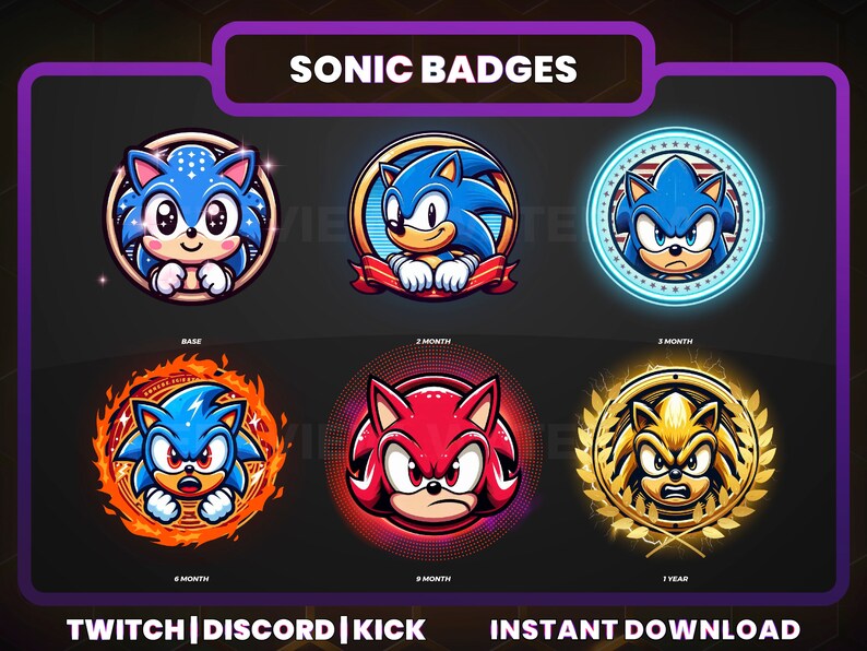 Custom Twitch Sub Badges Unique Bit Badges for Streamers High-quality ...