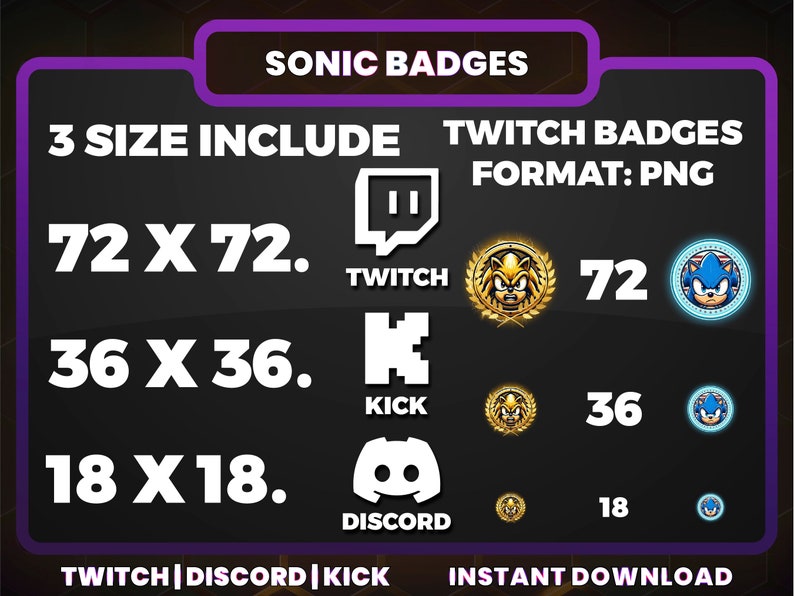 Custom Twitch Sub Badges Unique Bit Badges for Streamers High-quality ...