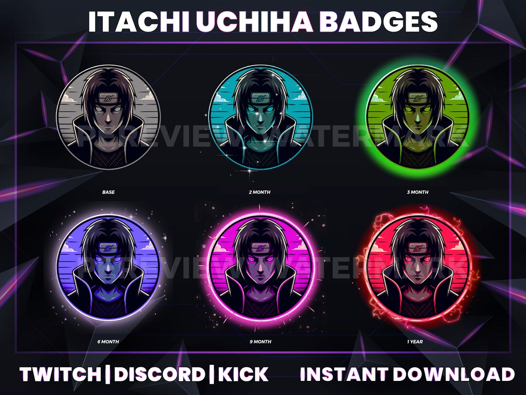 Twitch Sub Badges Twitch Bit Badges Twitch Emote Badges Anime Sub ...