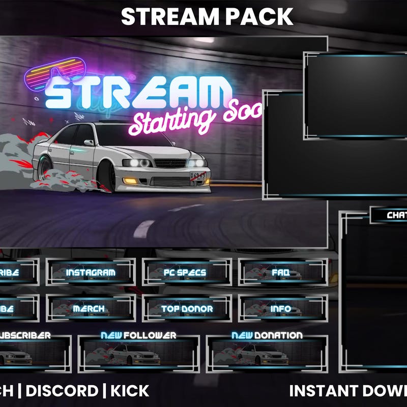 Racing Stream Overlay Obs - Etsy