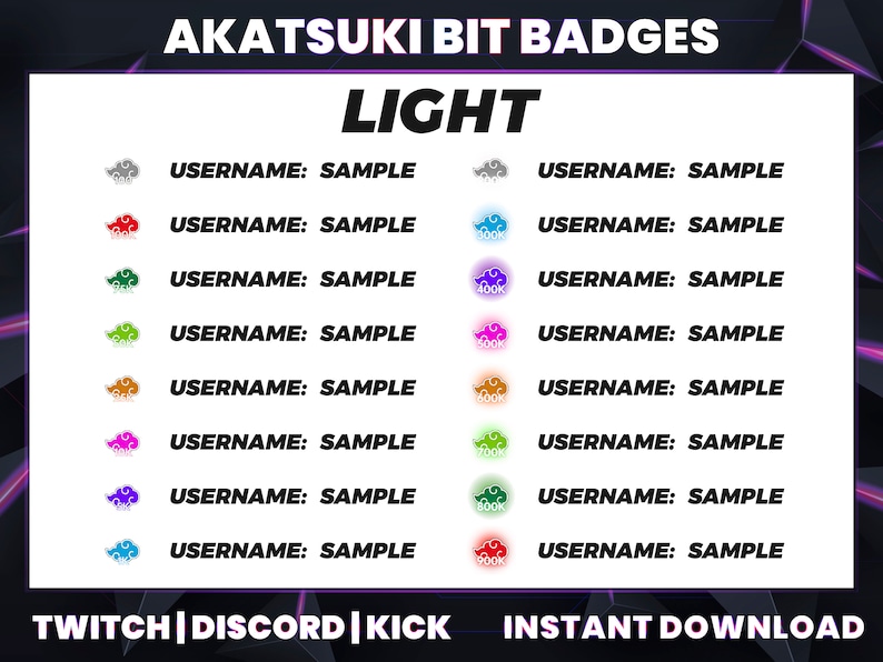 Twitch Bit Badges | Twitch Sub Badges | Bit Badges Twitch | Founders ...