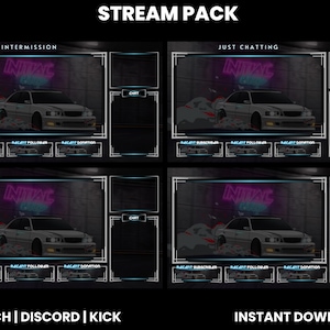 Car Themed Stream Pack | Car Overlays | Twitch Stream Pack |twitch Car ...