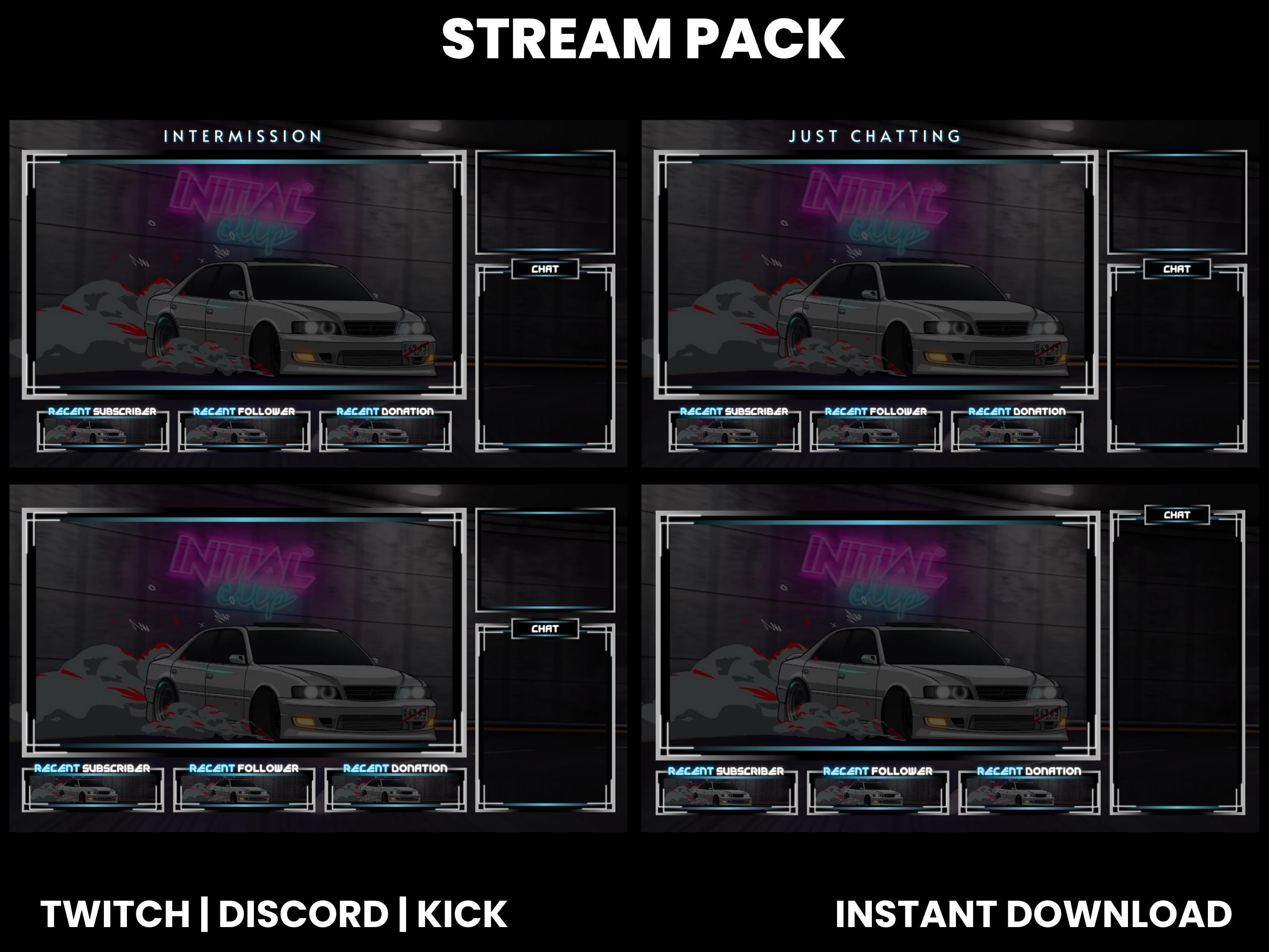 Car Themed Stream Pack | Car Overlays | Twitch Stream Pack |twitch Car ...