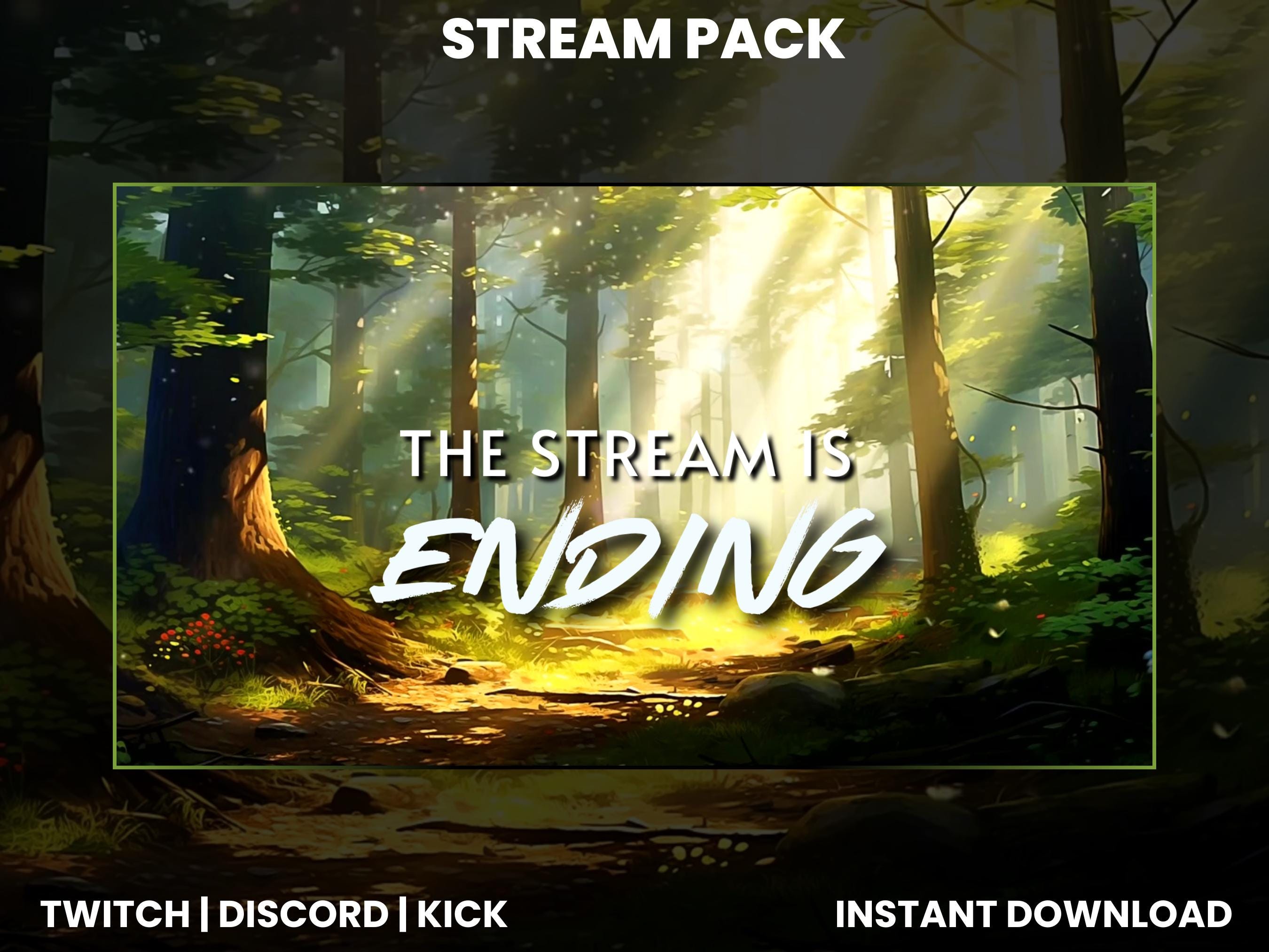 Green Forest Stream Package | Nature Twitch Overlay | Nature OBS ...