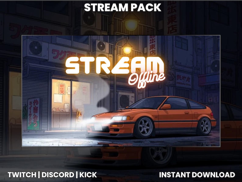 Red Car Themed Stream Pack | Car Overlays | Twitch Stream Pack |twitch ...