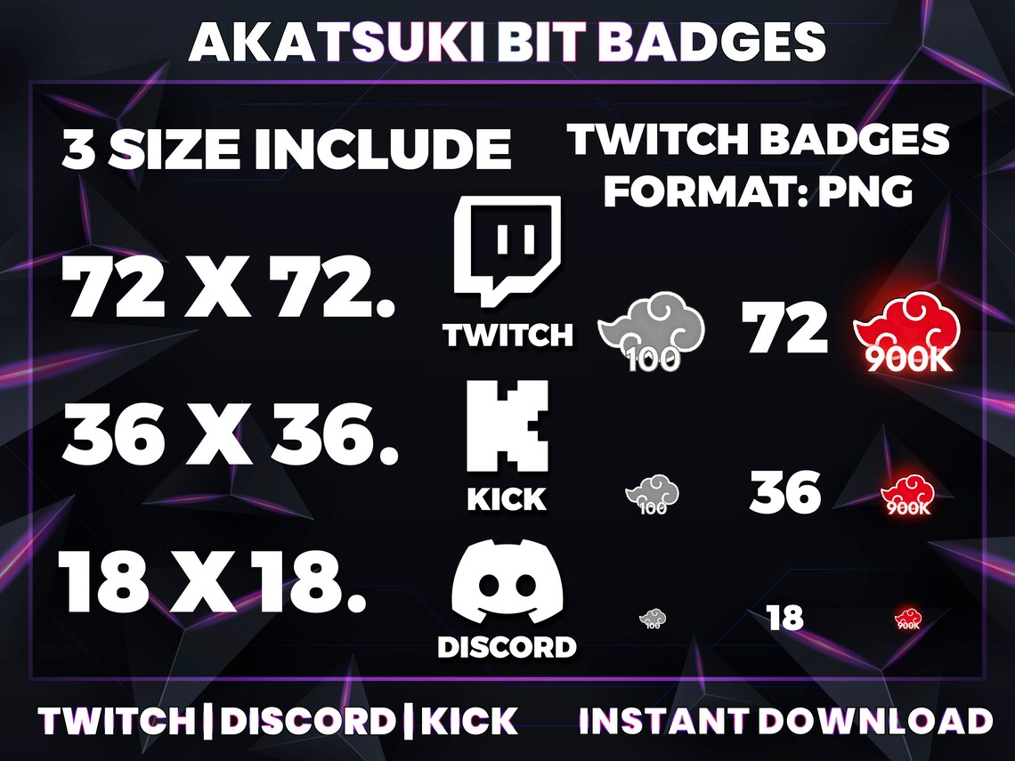 Twitch Bit Badges | Twitch Sub Badges | Bit Badges Twitch | Founders ...