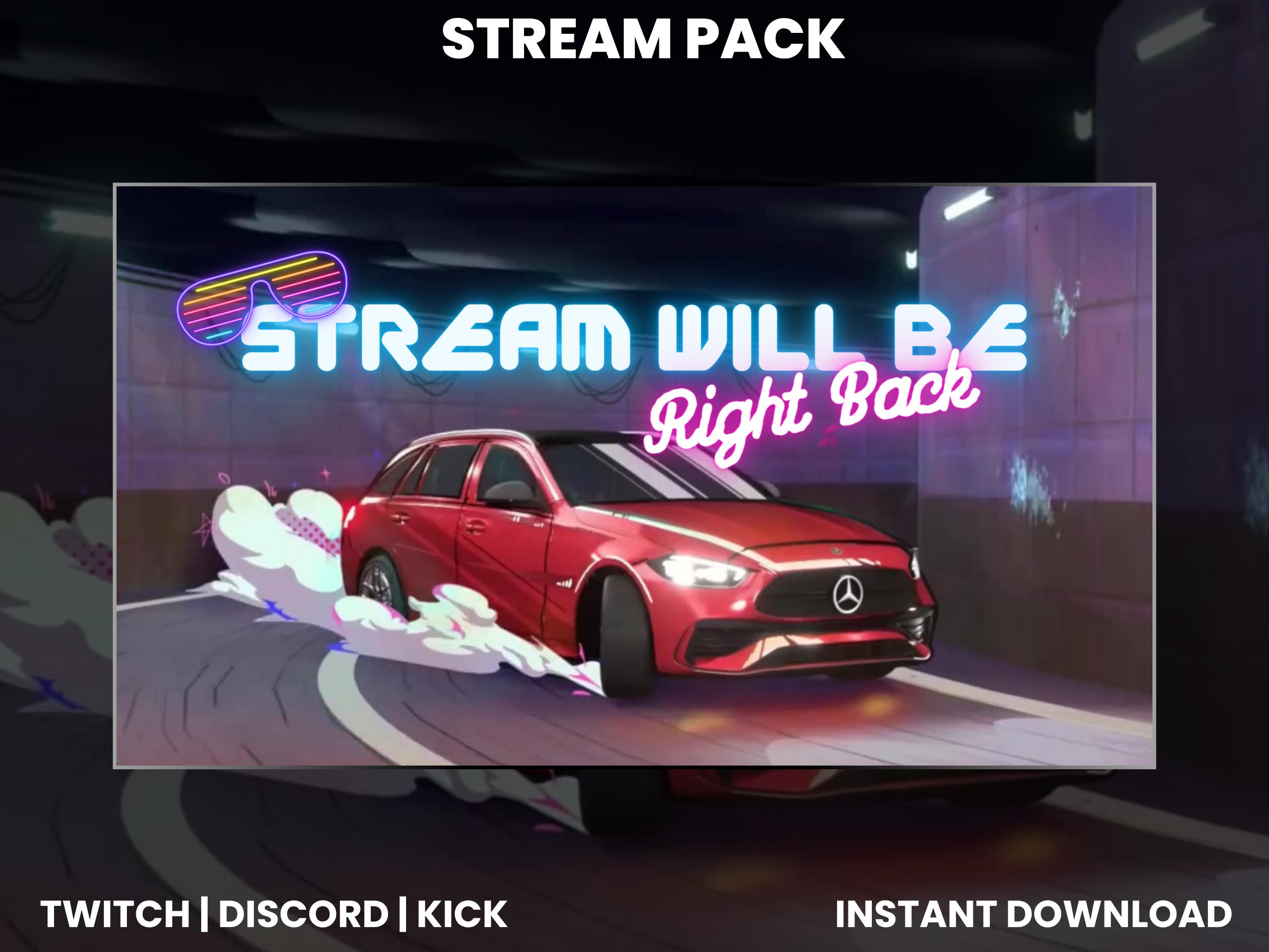 Drifting Car Stream Pack | Car Overlays | OBS Stream Pack |twitch Car ...