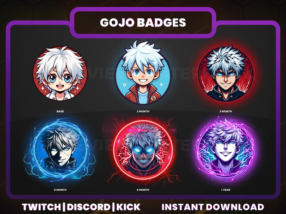 Exclusive Twitch Sub Badges Custom Bit Badges Anime-inspired Emotes for ...
