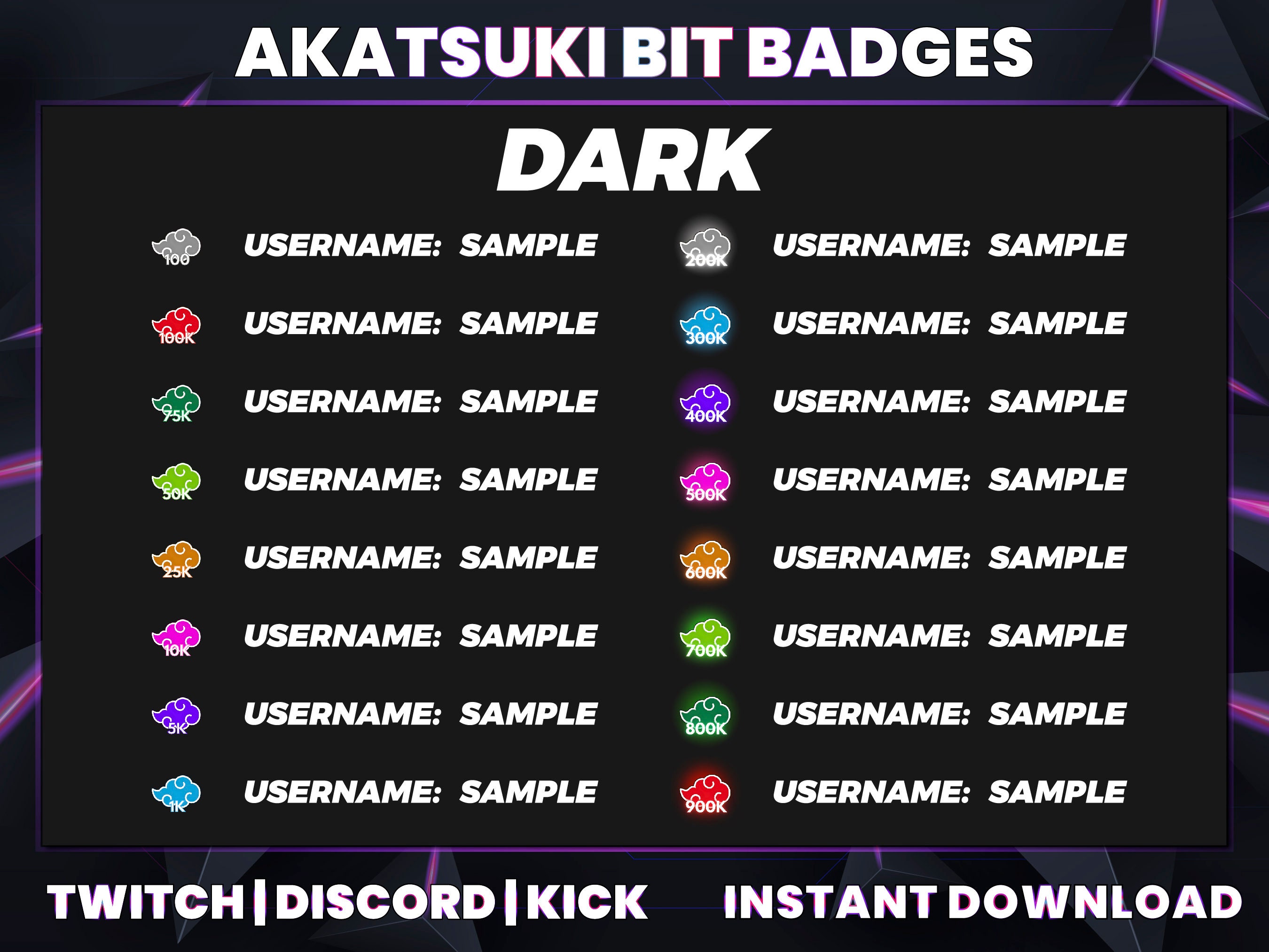 Twitch Bit Badges Twitch Sub Badges Bit Badges Twitch Founders Sub Badges Fan Bit Badges