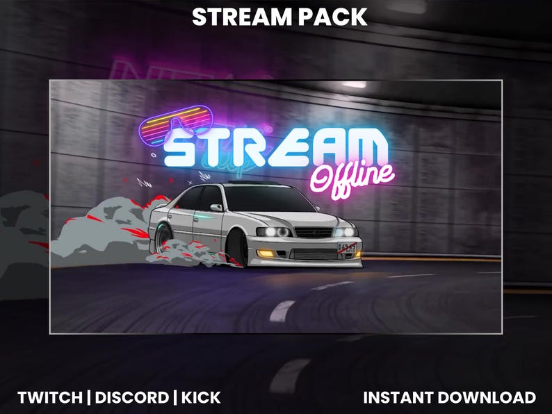 Car Themed Stream Pack | Car Overlays | Twitch Stream Pack |twitch Car ...