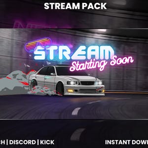 Car Themed Stream Pack | Car Overlays | Twitch Stream Pack |twitch Car ...