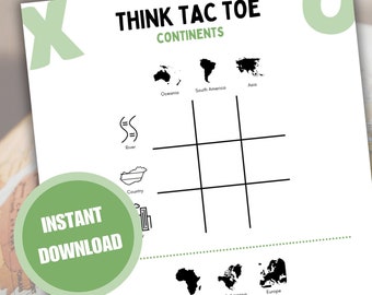 Think Tac Toe Kids Colors | Educational Tic Tac Toe Game | Family Game ...
