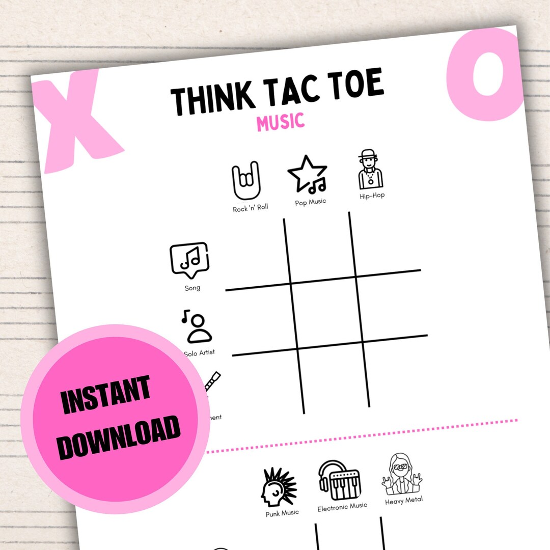 Think Tac Toe Music | Educational Tic Tac Toe Game | Family Game ...