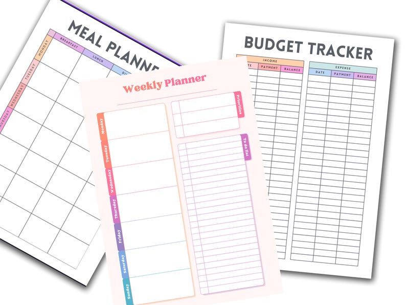 Weekly Planner Canva Template – PRL/MRR Included | Editable Digital ...