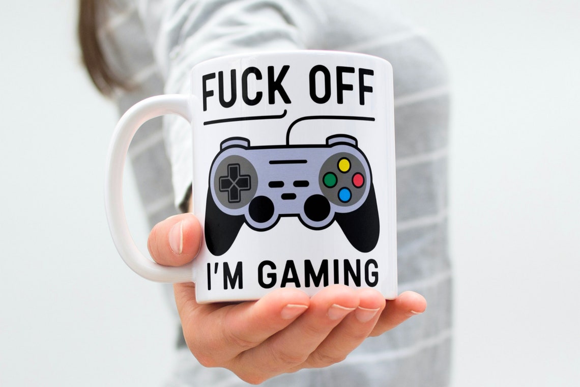 Funny Gaming Mug Wrap Png, Rude Gamer Mug Png, Gamer Gift, Video Game ...