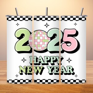 Happy New Year 2025 Png, Disco Ball New Year's PNG, Retro New Year 2025 ...