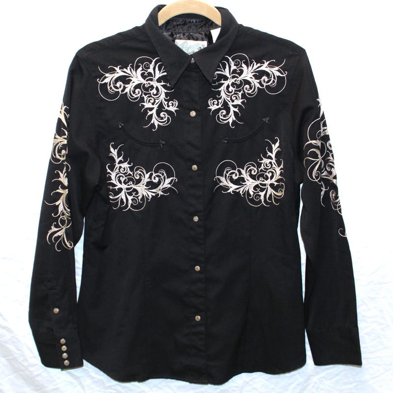Vintage Black Roper Shirt - Etsy