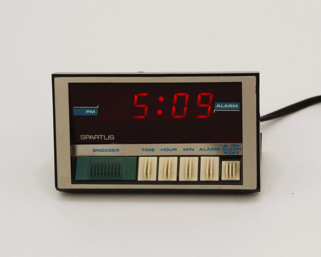 Retro 1970's Alarm Clock Spartus Model 1136-61 Great Condition - Etsy