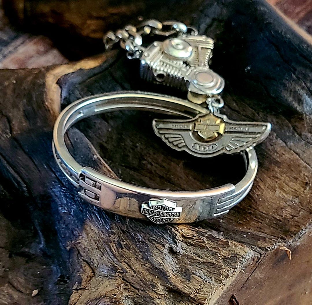 Harley Davidson 100th Anniversary Necklace and Bracelet Set - Etsy