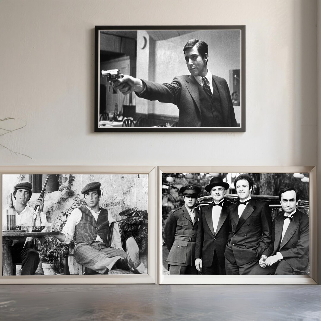 Movie Scene Poster, Iconic Mafia, Classic Movie,movie Posters, Canvas ...