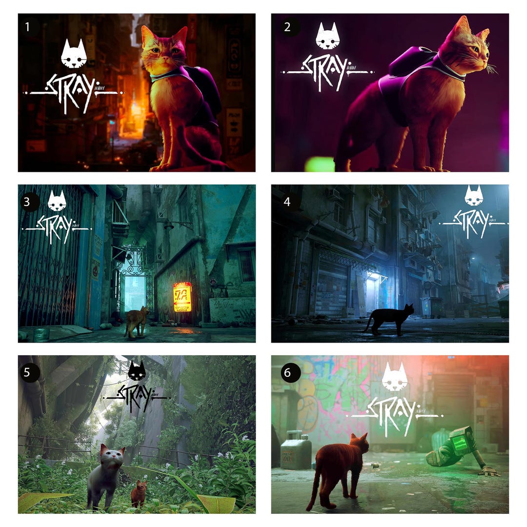 Stray Game Poster，cat Adventure Poster, Game Poster,game Posters ...