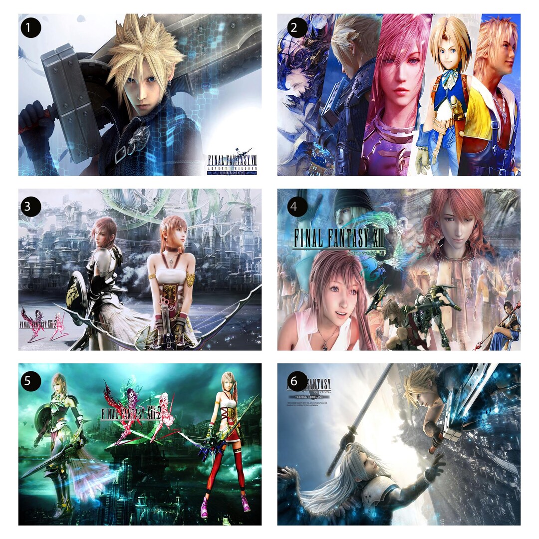 Final Fantasy Poster Cover Art High Quality Print, Canvas Posters,home ...