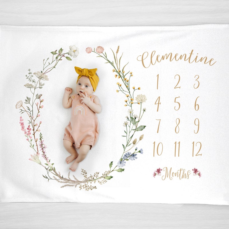 Baby Milestone Blanket - Etsy