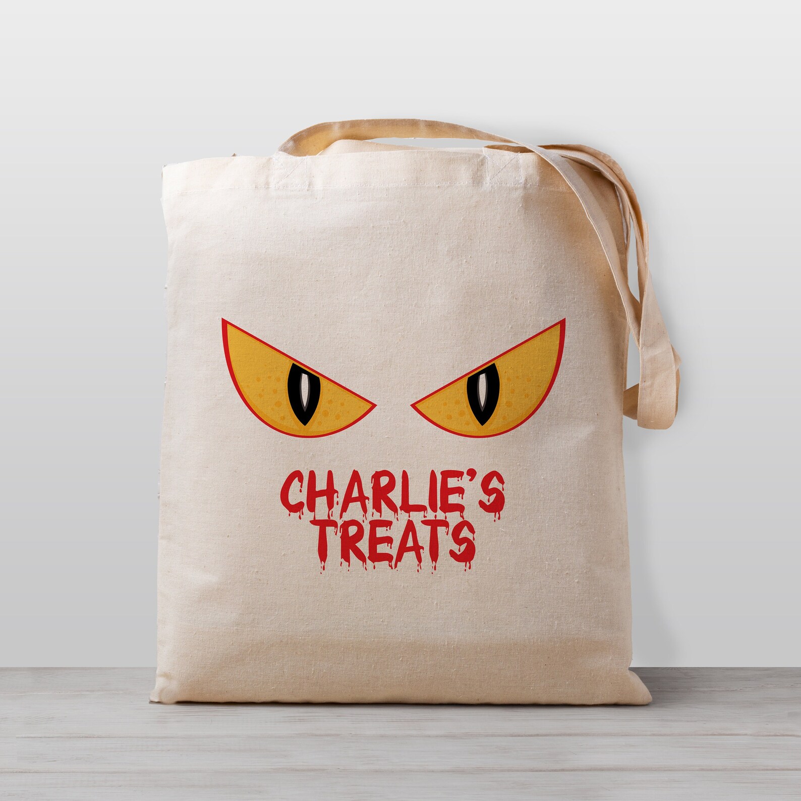 Personalized Trick or Treat Bag Halloween Monster Eyes - Etsy