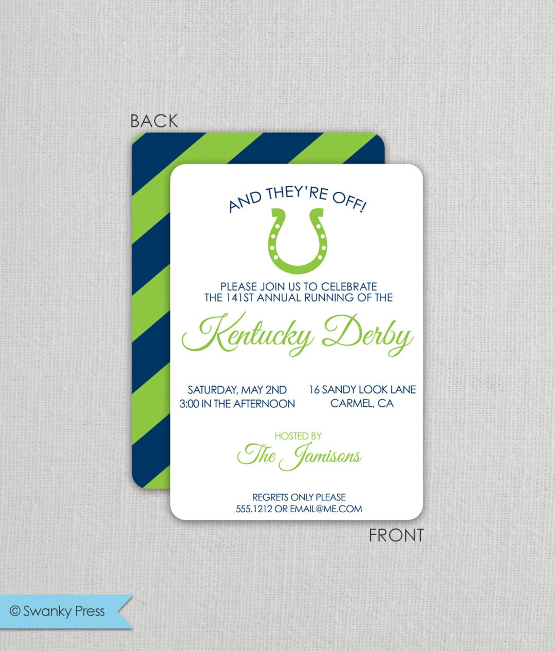 Kentucky Derby Invitation - Derby Party Invitation - Run for the Roses ...