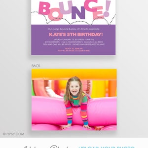 Bounce Birthday Party Invitation - Instant Download & Editable File ...