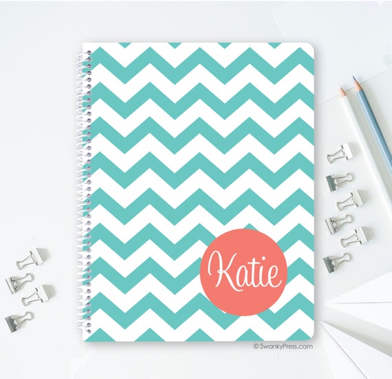 Personalized Spiral Notebook - Monogrammed School Supplies - Pick Your ...