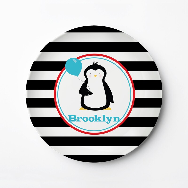 Penguin Plate - Etsy
